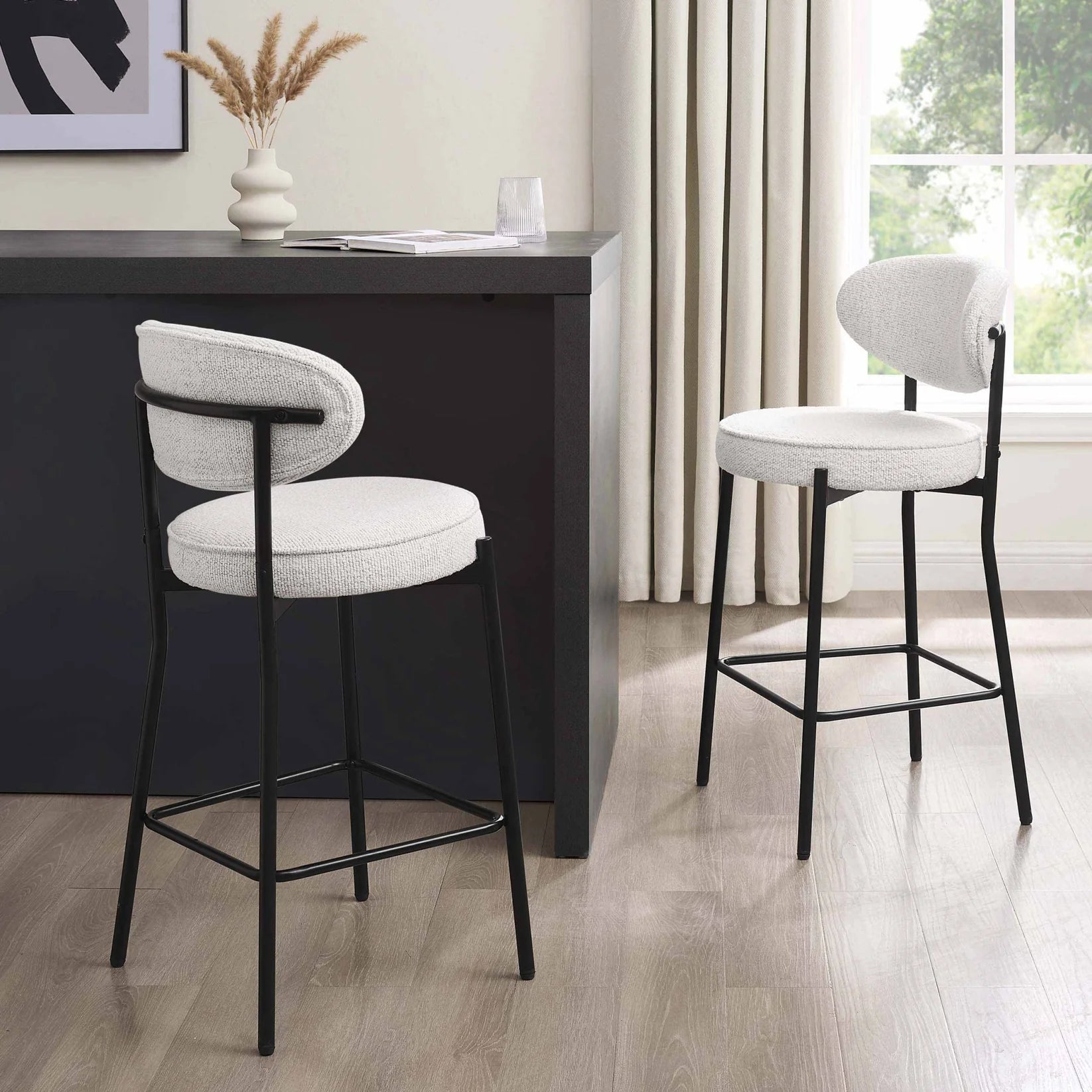 Nilo Bar Stool - Contemporary Iron Bar Stool | Ramgarh – Ramgarh Crafts